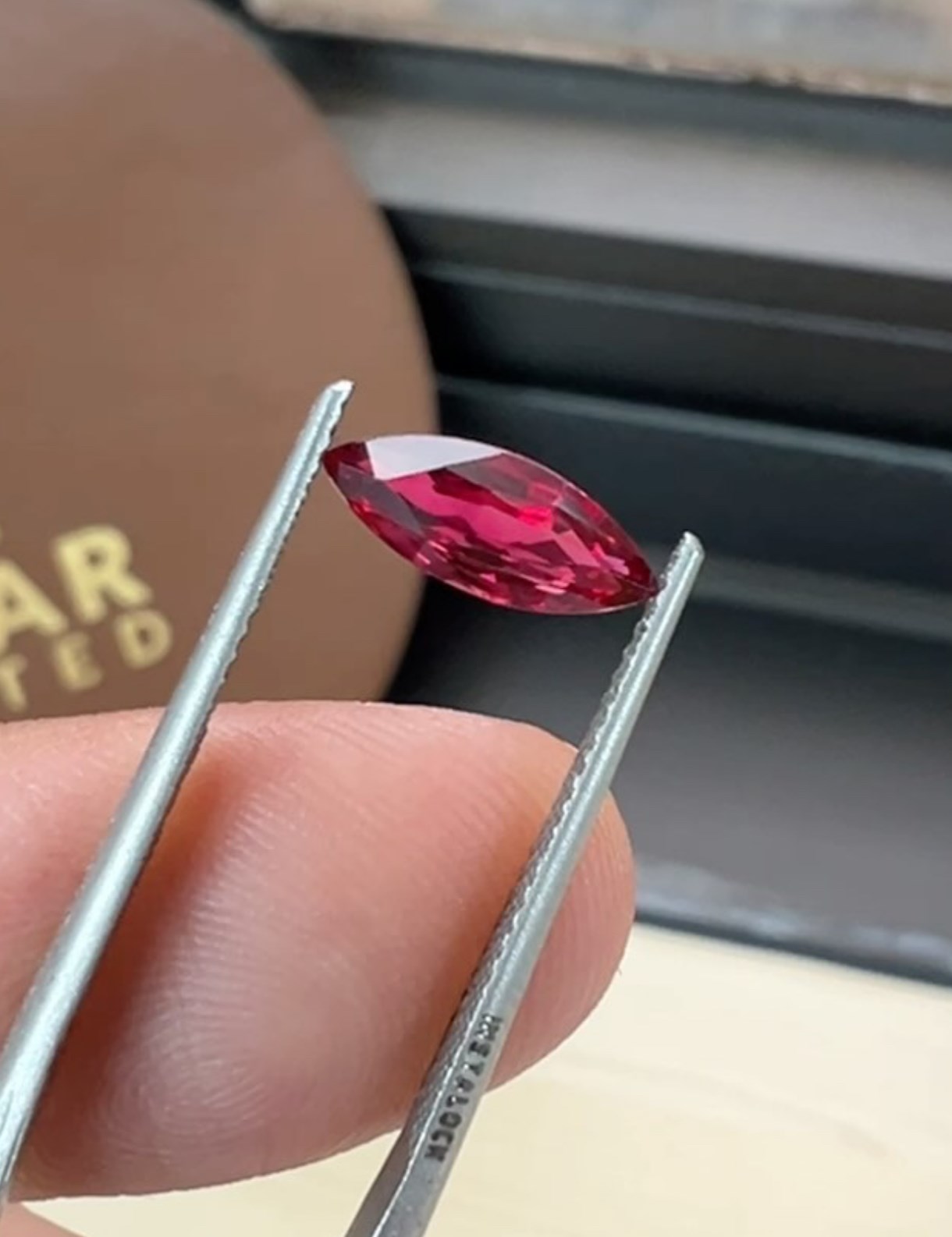 1.14ct GIA Certified Natural Mozambique Ruby Heated Marquise Shape ...